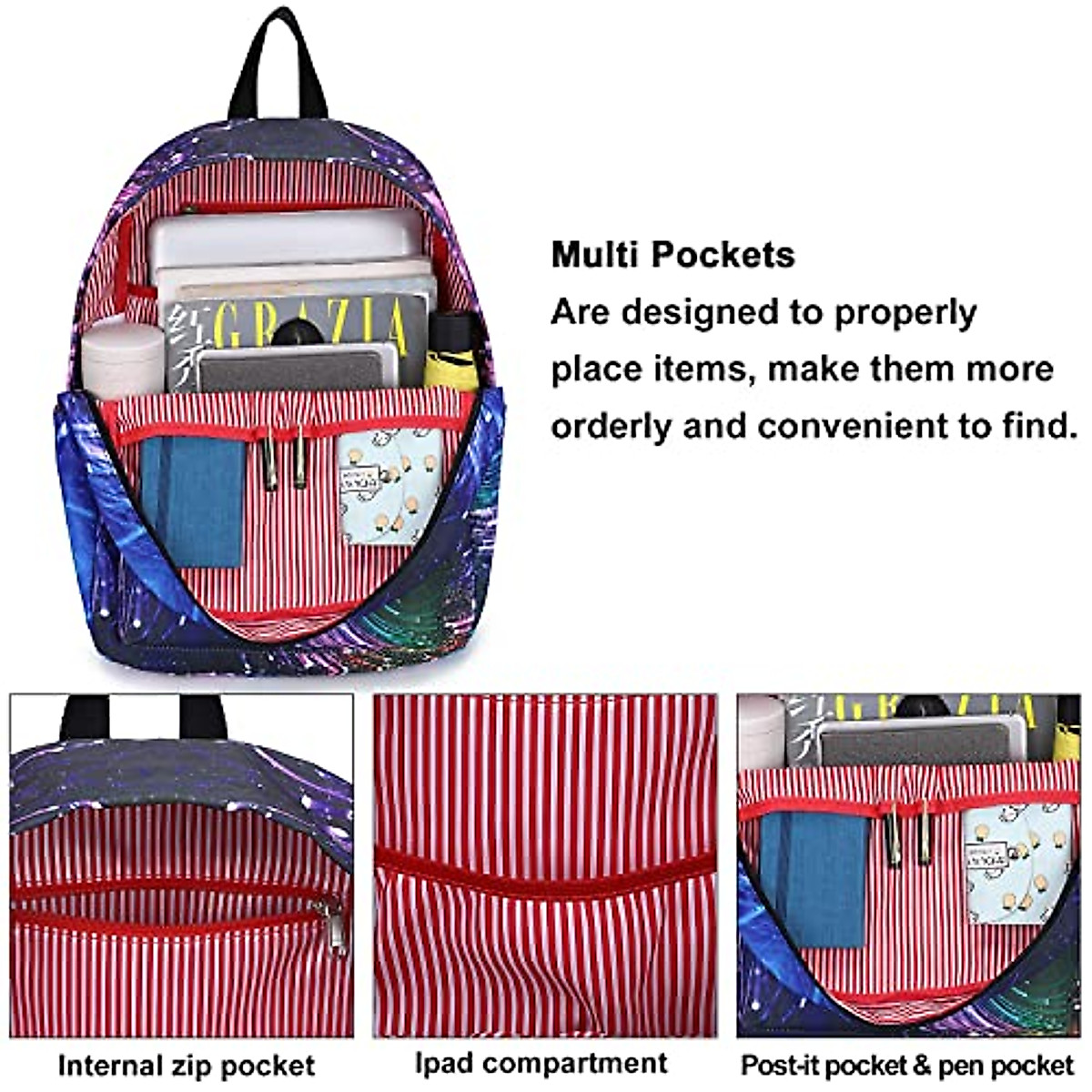 CAMTOP Backpack for Girls Boys Kids School Backpack with Lunch Box Preschool Kindergarten BookBag Set