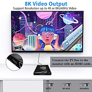 8K Android TV Box 13.0 2GB RAM 16GB ROM RK3528 Chipset Support WiFi6 HDR10 BT5.0 USB3.0 Ethernet LAN 3D HD Smart Streaming Media Player