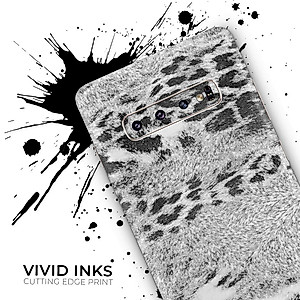 DesignSkinz White and Black Real Leopard Print Protective Vinyl Decal Wrap Skin Cover Compatible with The Samsung Galaxy S20 (Screen Trim & Back Glass Skin)