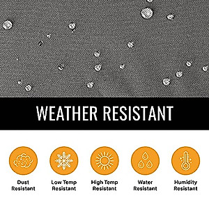 KHOMO GEAR Chaise Lounge Cover Heavy Duty Patio Furniture Cover - Grey