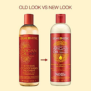 Creme of Nature, Argan Oil for Hair, Intensive Conditioning Treatment, Argan Oil of Morocco, Moisturizing Hair Care, 12 Fl Oz