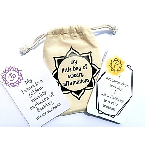 16pcs Funny Affirmation Card Gift: Positivity Affirmation Cards | Daily Affirmation Cards Motivational Phrase | Affirmation Cards Set | Positive Affirmations Cards | Birthday Cards for self Friends
