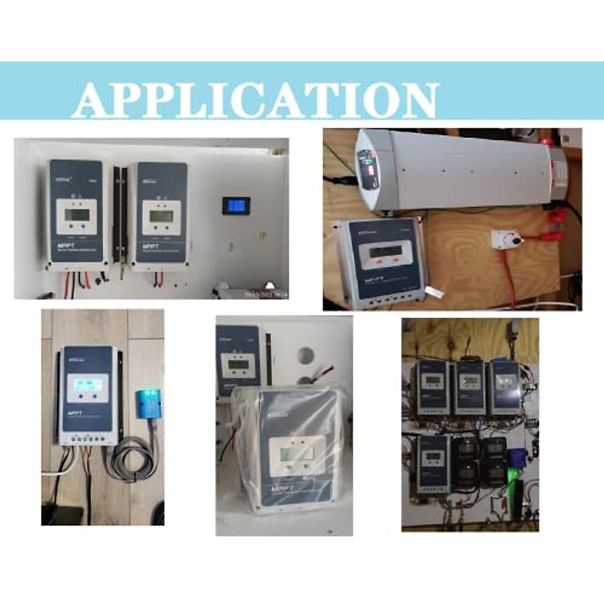 EPEVER 40A MPPT Charge Controller, Solar Panels Regulator MAX 1080W 100V Input Negative Grounded Solar Controller, with LCD Display for Gel Sealed Flooded Lithium Battery