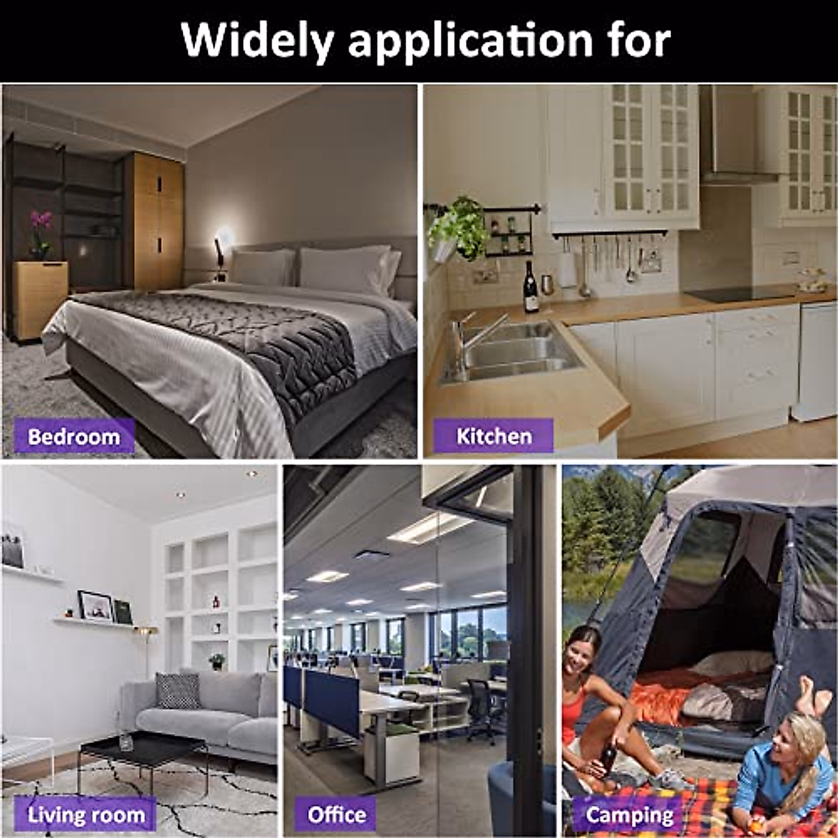 Careland Plug in Mosquito Zapper Lamp Indoor Use Electric Bug Zapper Fly Insects Trap with UV Light Attractant