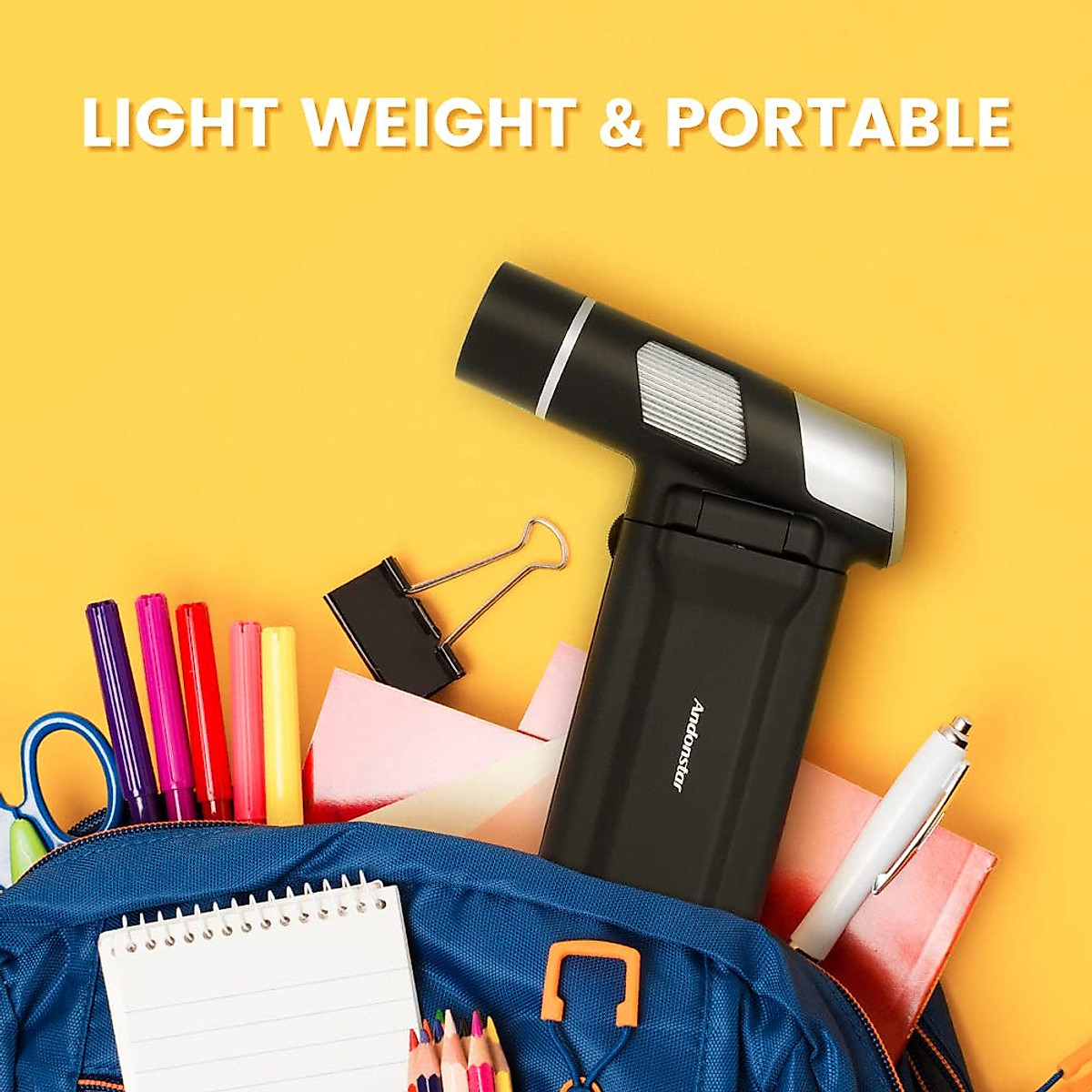 Andonstar AD203 Handheld Digital Microscope, 1080P FHD Portable Pocket Microscope, USB Microscope Camera for Kids Adults, 4'' Rotatable Screen, Coin Electronic Magnifier, Windows Compatible, 32GB