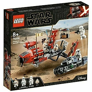 LEGO Star Wars: The Rise of Skywalker Pasaana Speeder Chase 75250 Hovering Transport Speeder Building Kit with Action Figures (373 Pieces)