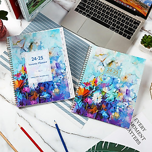 2023-2024 Monthly Planner/Calendar - Monthly Planner 2023-2024 with Two-Side Pocket, January 2023-December 2024, 9" x 11", Two Years Monthly Planner, Flexible Cover, Perfect Organizer