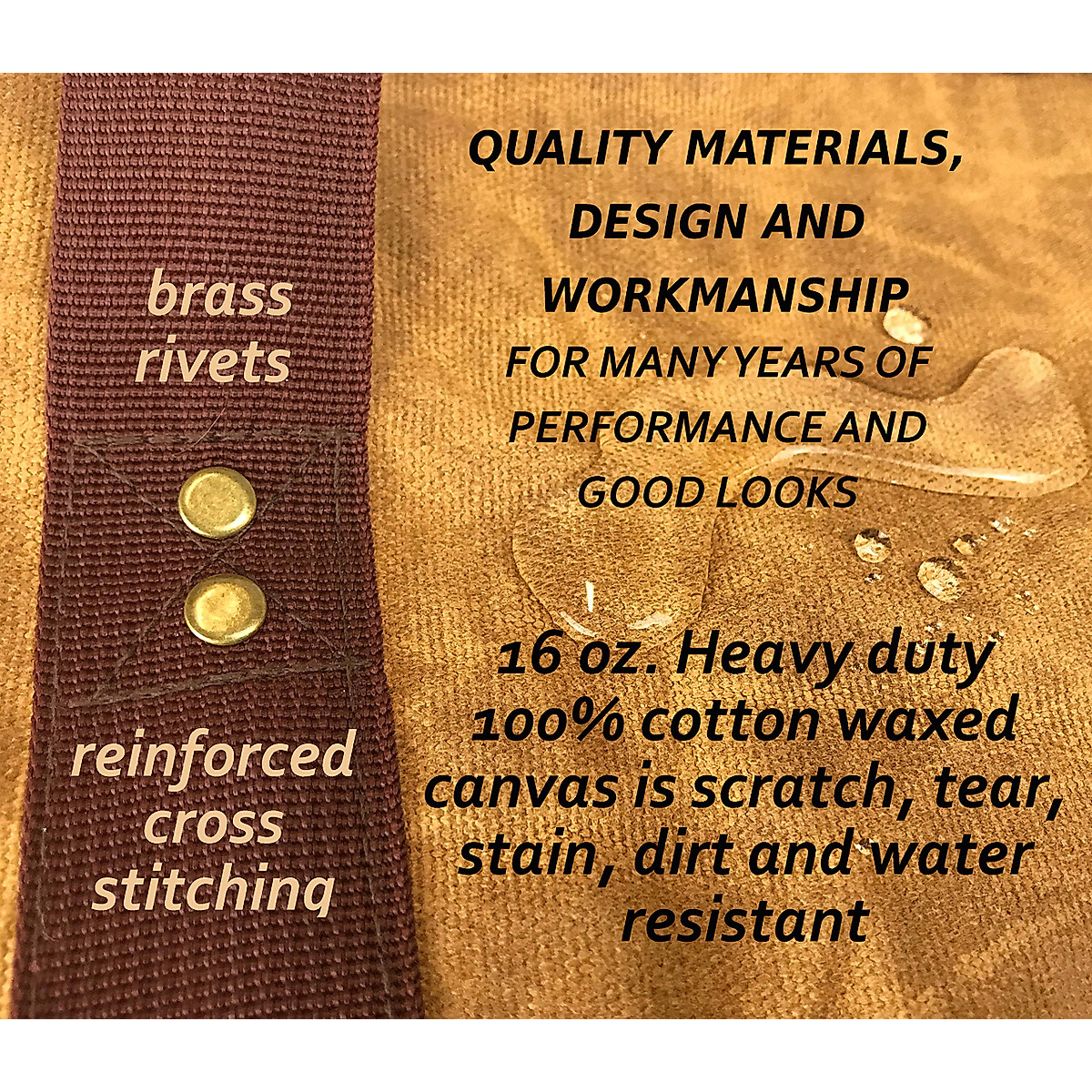 LivinWell Firewood Carrier Log Tote Bag Stands Up for Easy Wood Loading Large Heavy Duty Waxed Canvas Optional Metal Rack for Fireplace Storage Carry Basket with Closed Ends