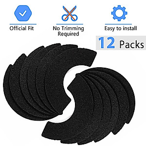 Activated Carbon Filters Compatible with LR 4 Cat Litter Box, Perfect Replacement Official Size (12Pack)