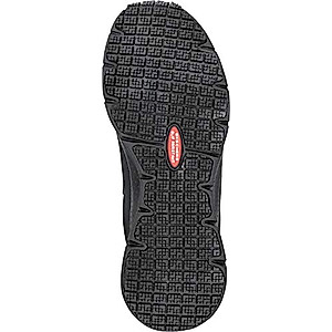 Skechers Work Arch Fit Charles, Men's, Black, Slip On Athletic Style, Alloy Toe, MaxTrax Slip Resistant, Work Shoe (9.0 M)