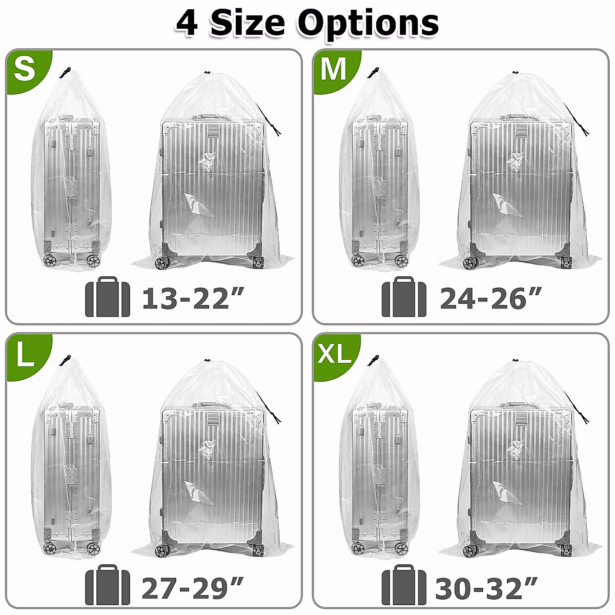 Aoketo 28 x 40 inches Extra Large Clear Drawstring Plastic Storage Bags, Multi-Purpose for Storage and Household Organizing Reusable Bags, Perfect for DustProof, MoistureProof (5 Pack, 4.72 Mil, Flat)