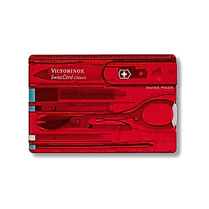 Topeak TT2524 Ratchet Rocket Lite DX Tool, Black, 12 & Victorinox Swiss Army SwissCard Pocket Knife, Ruby, 81mm