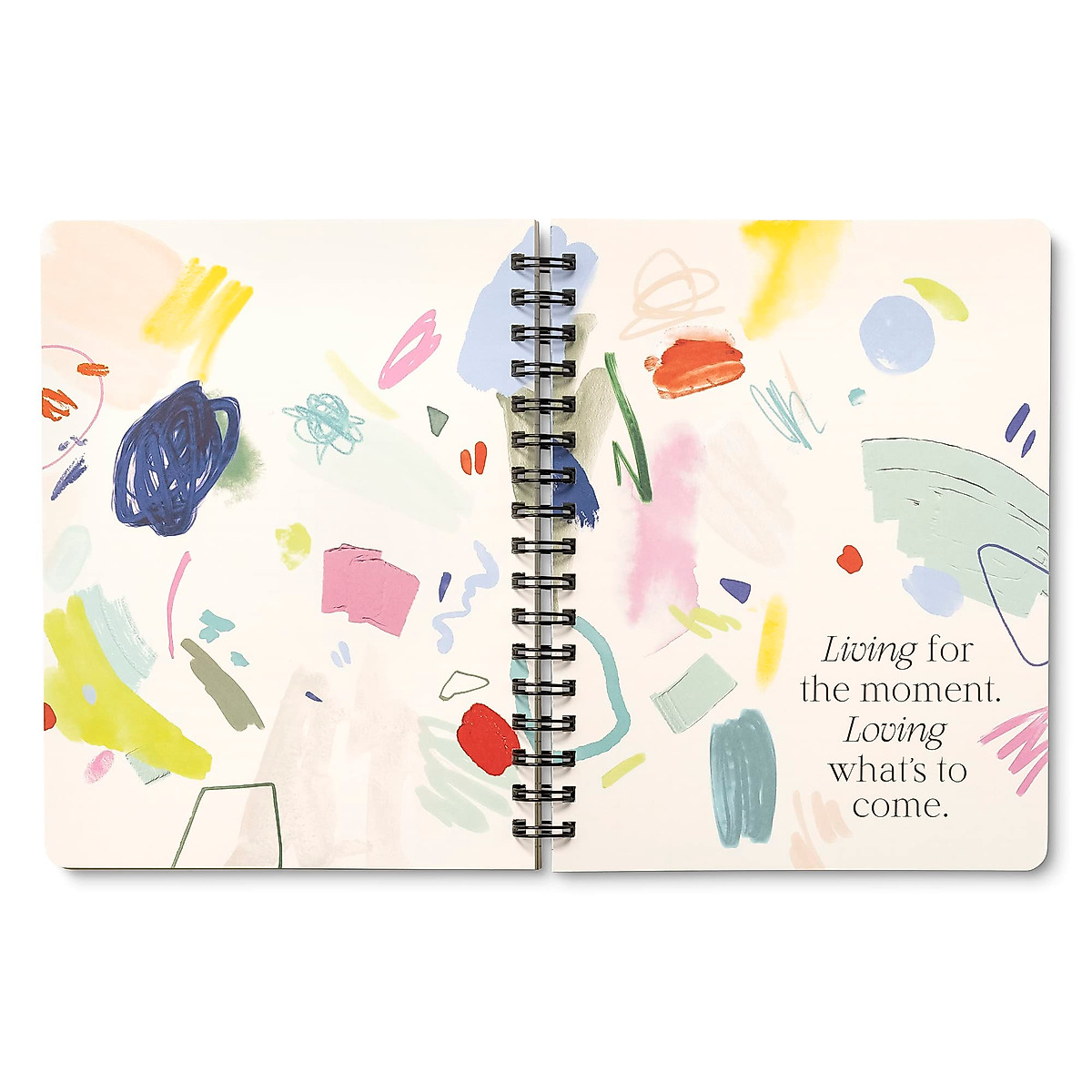 Compendium Spiral Notebook - Something Good Is Going to Happen Today. — A Designer Spiral Notebook with 192 Lined Pages, College Ruled, 7.5”W x 9.25”H