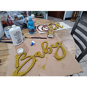 Oh Baby Wooden Sign for Backdrop, Unfinished Baby Shower Sign Banner for 1st Birthday Back Drop, Boy/Girl Gender Reveal, Baby Party Announcements Event Decor