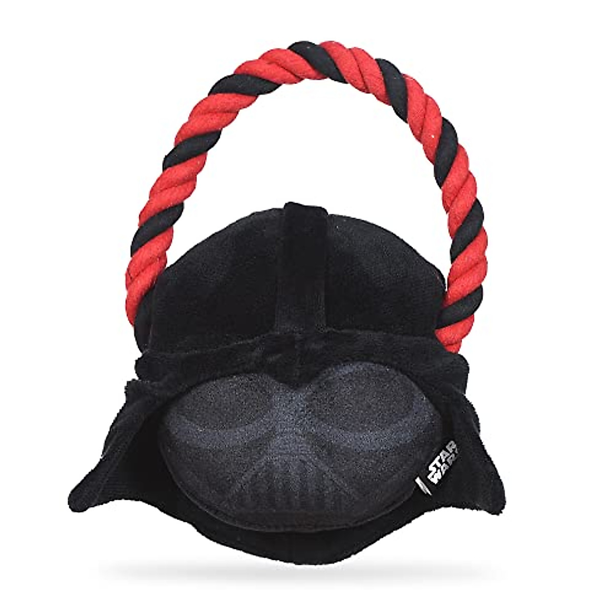 Star Wars for Pets Darth Vader Rope Ring with Plush Head Dog Toy | Darth Vader Chew Toy for Dogs | Dog Toys, Dog Tug Toys, Tug of War Dog Chew Toys, One Size (FF19198)