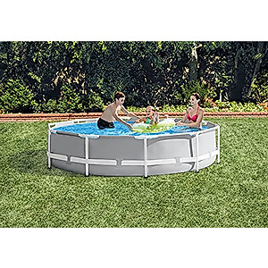 Bewinch Swimming Pool,Paddling Pools for Kids,Round Frame with Filter Pump 12 Ft X 30 Inch 366 X 76 cm Garden Outdoor Backyard