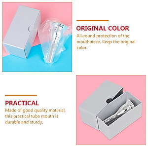 Tuba Tuba Mouth Instrument Accessory Tuba Replacement Silver