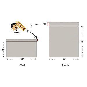 Sand 2 Yards 54" x 72" Soft Synthetic Vinyl Fabric Faux Leather Sheet 54" Wide by The Yard Auto Home Commercial Upholstery Projects Cushion, Seat & Table Pads, Hair Decors(Plus Free Extra 6”)