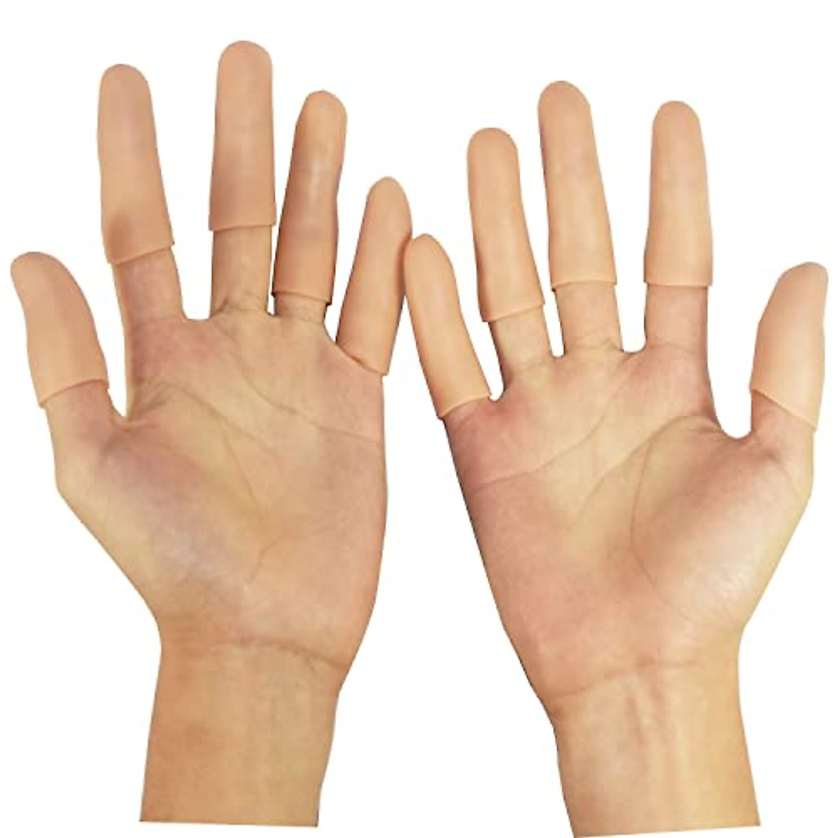 20 PCS Gel Finger Cots, Silicone Finger Protectors, Thumb Protector Covers, Finger Caps for Dry Skin Crack Slips Hand Eczema Finger Arthritis, Fingertip Bandage for Knitting Cuts.