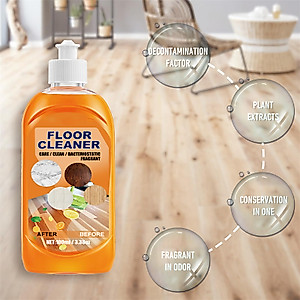 Syeelopri 100ml Floor Cleaner Orange, Powerful Decontamination Floor Cleaner (1pc)
