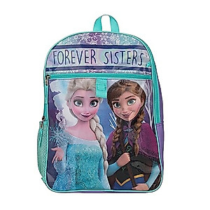 Frozen Forever Sisters Youth Girl's 2-Piece 16" Backpack & Lunch Kit Combo Set