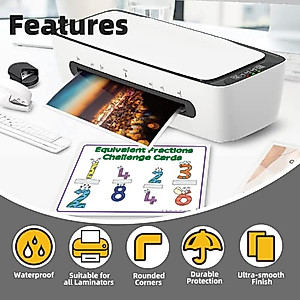 Hartwii 300 Pack Lamintaing Sheets Holds 8.5 x 11 Inch Sheets, 3 Mil Clear Thermal Laminating Pouches 9 x 11.5 Inch Lamination Sheet Paper for Laminator, Round Corner Letter Size