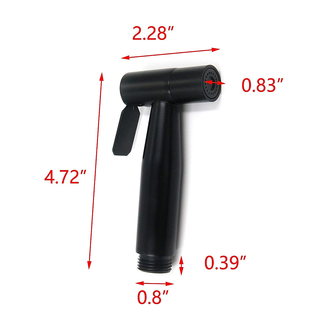 T Tulead Bidet Sprayer for Toilet Handheld Sprayer Head Stainless Steel Bidet Sprayer Head Black,Easy Control