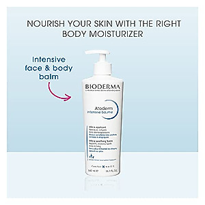 Bioderma - Atoderm - Intensive Gel Moussant - Ultra Rich Foaming Cleansing Gel - Anti-Itching - Body Wash for Very Dry to Atopic Sensitive Skin