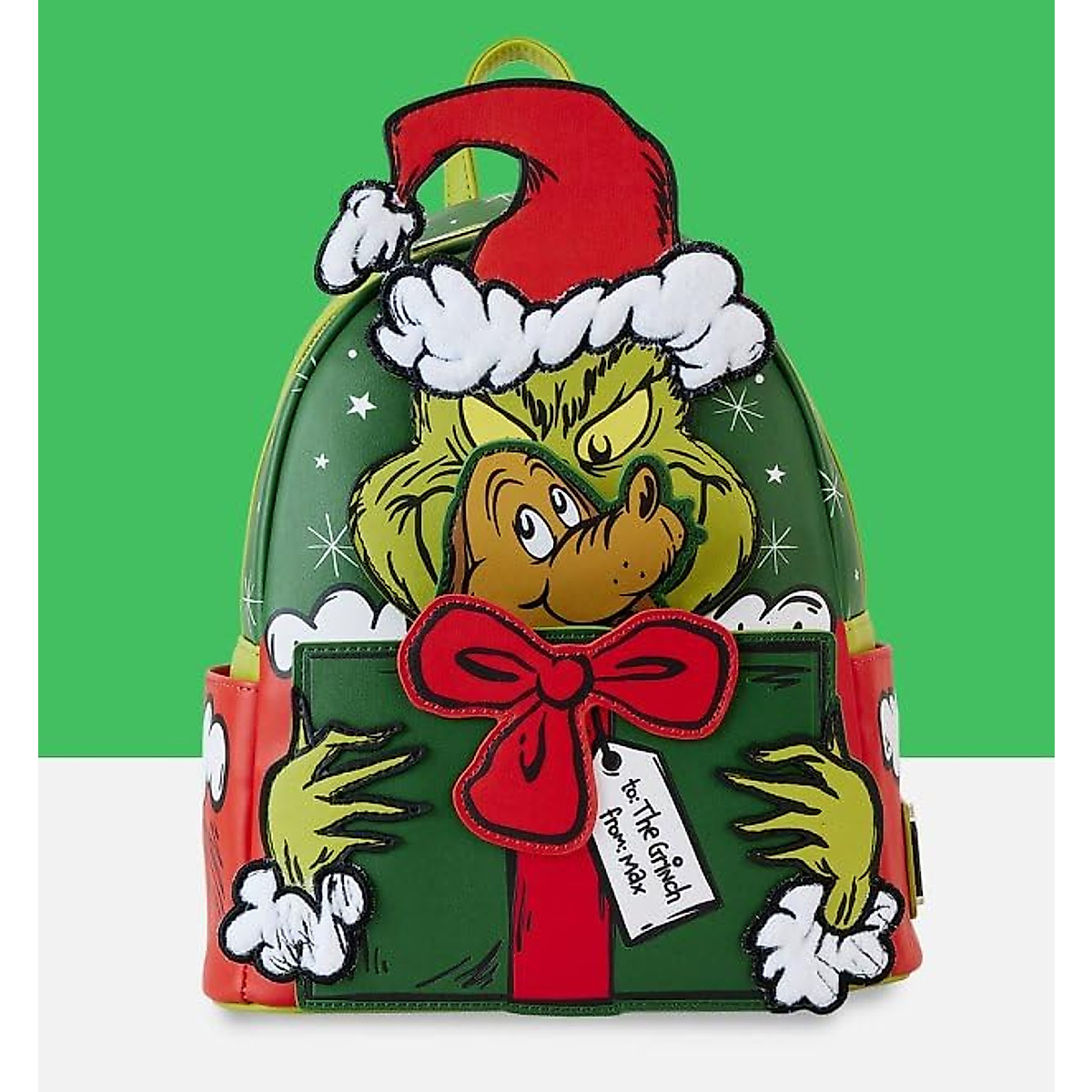 Loungefly Dr. Seuss' How the Grinch Stole Christmas! Santa Cosplay Mini Backpack