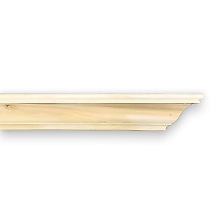 MANTELSDIRECT Mantels Direct Madison M728 72" Poplar Paint Grade Mantel Shelf - White, Madison-M728-POPP-WP