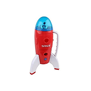 Spaceship Rocket Toy Playset with 2 Astronauts and Rover Vehicle - Lights and Sound, Carrying Handle Play and Explore Space- Space Adventure Series by Daron