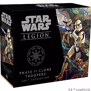 Star Wars: Legion Phase II Clone Troopers Unit Expansion - Unleash Elite Corps! Tabletop Miniatures Strategy Game for Kids and Adults, Ages 14+, 2 Players, 3 Hour Playtime, Made by Atomic Mass Games