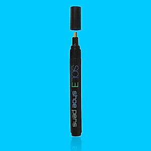 SOL3 Shoe Pens™ Premium Midsole Marker Sneaker Paint for Leather, Canvas, Suede & Knit Shoes (Black)