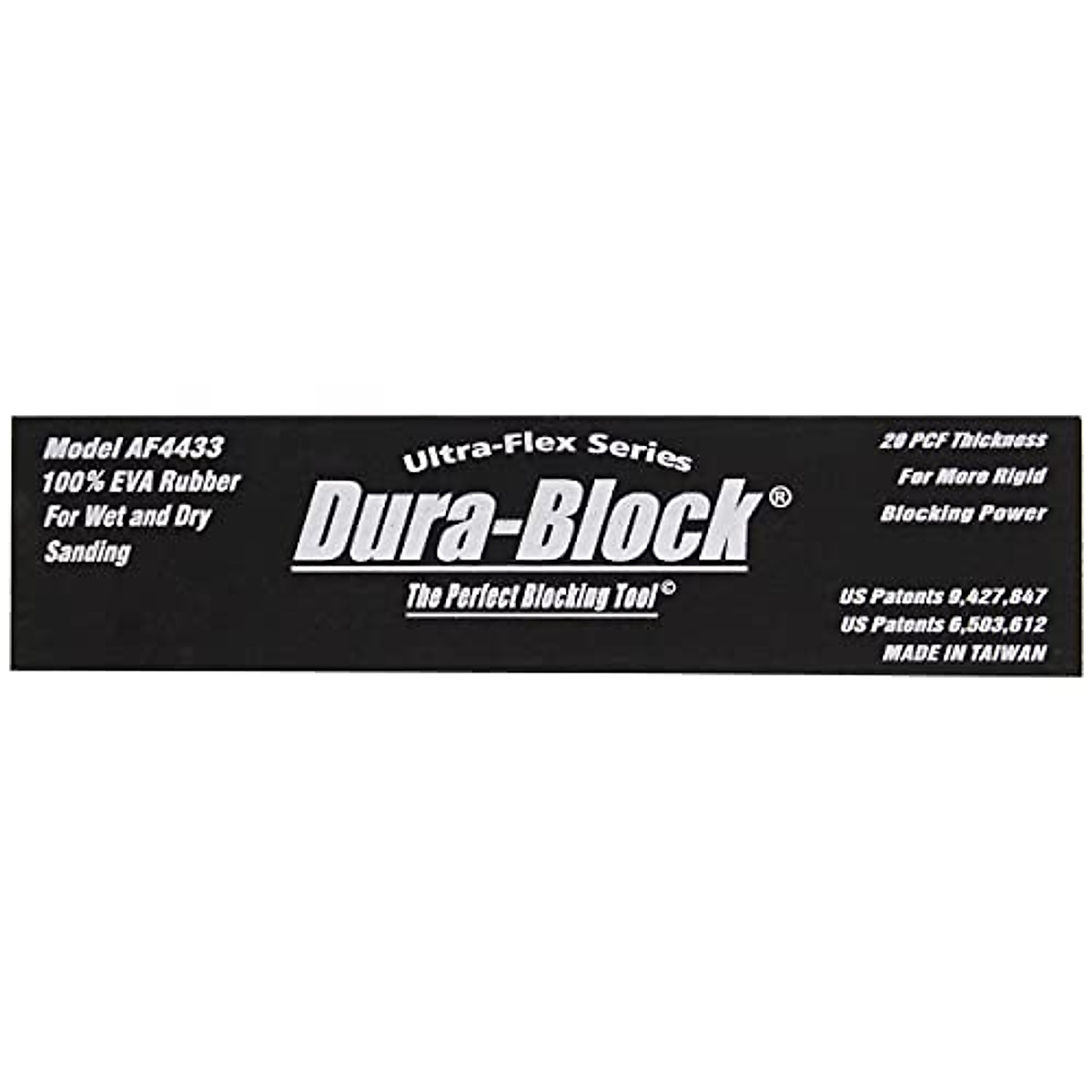 Dura-Block Sanding Block Holder Pad - 11in Ultra-Flex Scruff Pad Fit Wet Dry Sandpaper and Scuff Pads for Auto and Wood