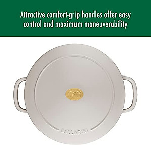 Ballarini Bellamonte Cast Iron Dutch Oven with Lid 4.25-qt, Serves 4-4, Crema White