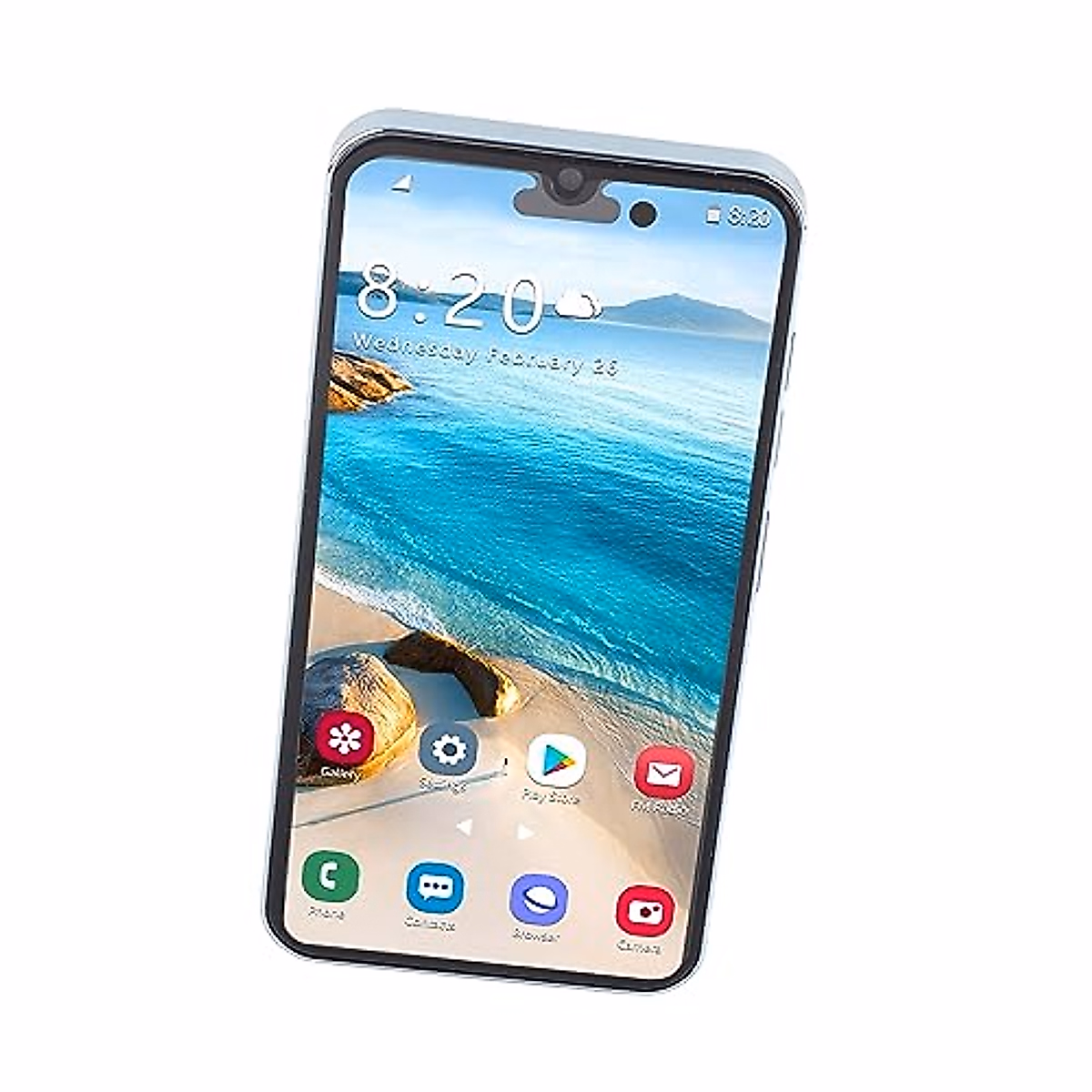 PUSOKEI Unlocked Smartphone, Cell Phone, 6.1in IPS Large Screen, 4GB RAM 64GB ROM, 11, 8MP+16MP Camera, 5G WiFi, 4G Network, Face Unlock, 4000mAh Battery (Blue)