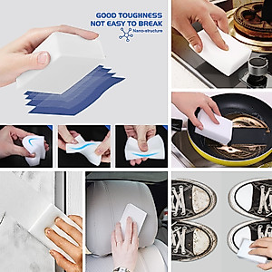 25pack Magic Cleaning Sponge Multifunctional Household Melamine Foam Brush, Suitable for Furniture, Kitchen, Bathroom, car, Yacht, White Goods and Electronic Products, etc., for Surface Cleaning.