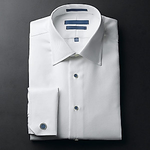 UJOY Men's Jewelry Cufflinks and Studs for Tuxedo Shirts for Weddings, Business, Dinner (Blue)