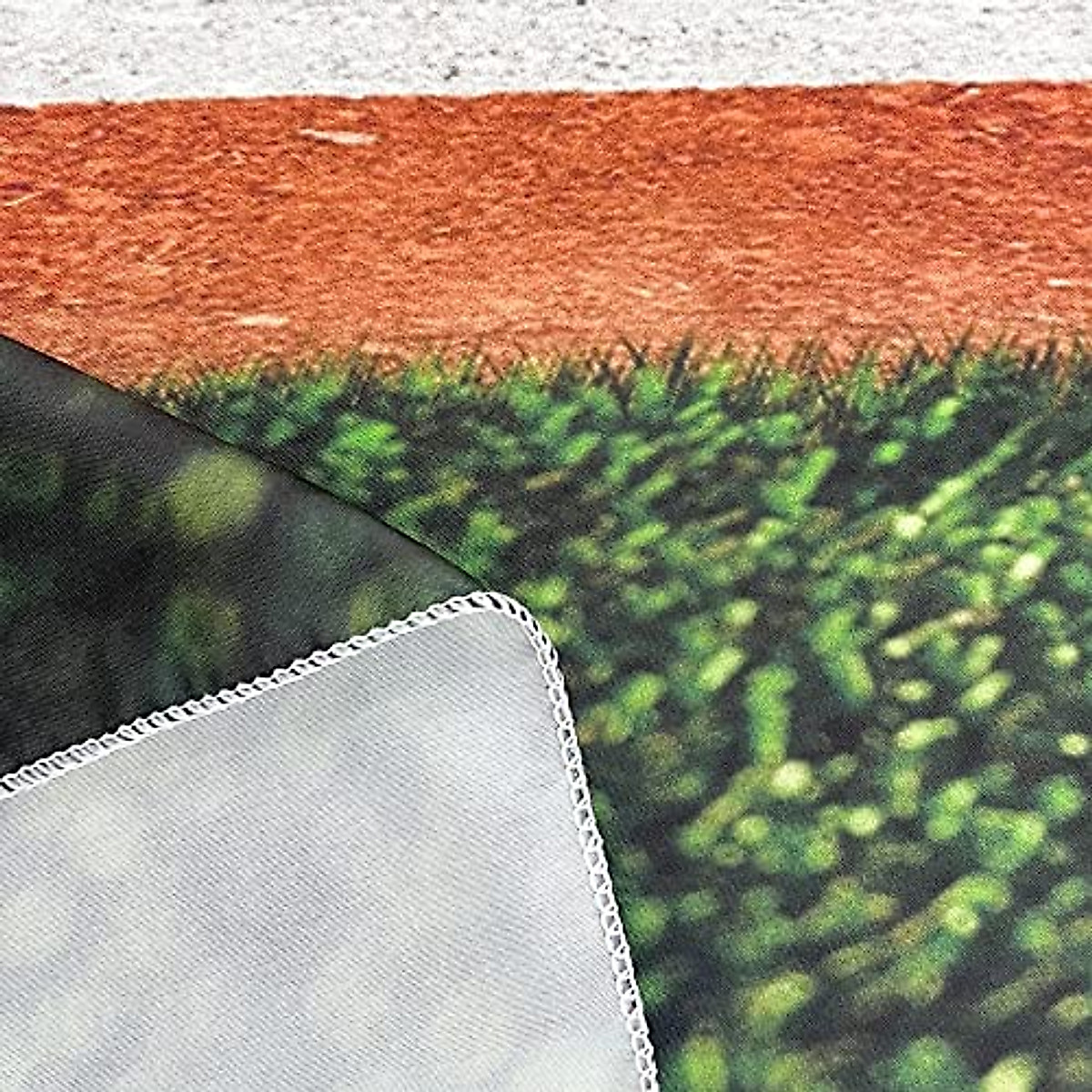 Riyidecor Green Baseball Field Backdrop Fabric Polyester Stadium 7Wx5H Feet Photography Background Art Fabric Booth for Children Decorations Birthday Festival Event Props Party Photo Studio Shoot