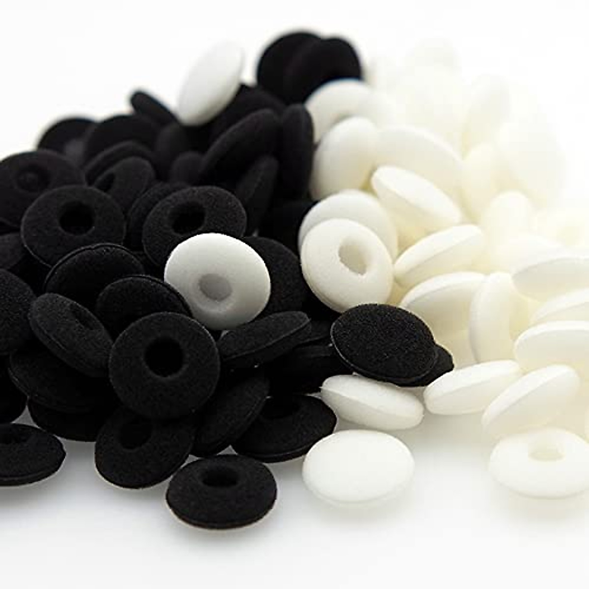 FAAEAL Snow-Lotus 1.0 in Ear Earphones with 15 Pairs Soft Foam Earbuds Eartips,64 Ohm Heavy Bass Flat Head Earbuds with Earphone Pads Replacement Foam for AirPods iPod iPhone Itouch Ipad Headsets