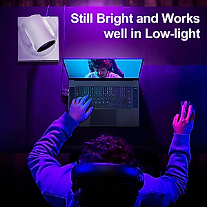 Meeasier NDI PTZ Camera, 30X Full HD Live Streaming Video Camera with CVBS, 3G-SDI, HDMI and IP Outputs, 30X NDI PTZ Camera, NDI HX, Full NDI, PoE Support (White)