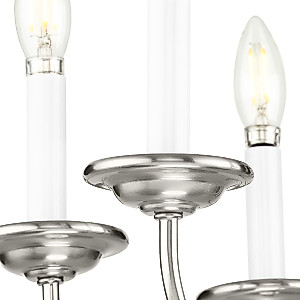 Progress Lighting P4009-10 5-Light Chandelier, Polished Brass