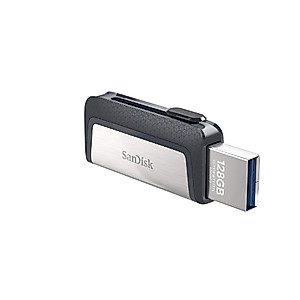 SanDisk 64GB Ultra Dual Drive USB Type-C - USB-C, USB 3.1 - SDDDC2-064G-G46, Grey/Silver & 32GB Ultra Dual Drive USB Type-C - USB-C, USB 3.1 - SDDDC2-032G-G46