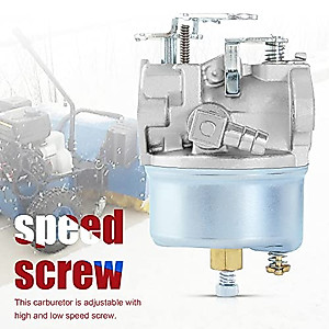 YOFMOO Adjustable Carburetor Gasket Fuel Line Tecumseh 632107 632107A 632378 632536 640084 640105 640299 3.5HP 4HP 5HP HSK40 HSK50 HS50 HSSK40 HSSK50 HSSK55 LH195SA LH195SP OHSK110 OHSK120 OHSK125