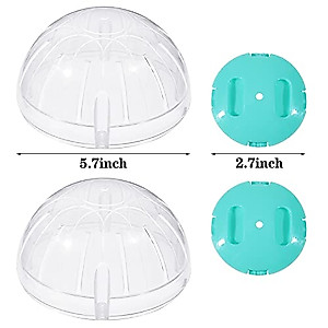 2 Pieces Hamster Exercise Ball, 5.7 Inch Hamster Running Ball Transparent Plastic Hamster Ball Wheel for Dwarf Hamsters Small Pets to Reduce Boredom and Increase Activity