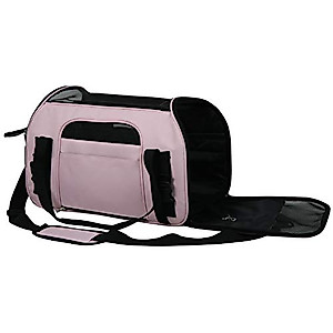 EliteField Soft Sided Pet Carrier (3 Year Warranty, Airline Approved), Multiple Sizes and Colors Available (Large: 19" L x 10" W x 13" H, Pink)