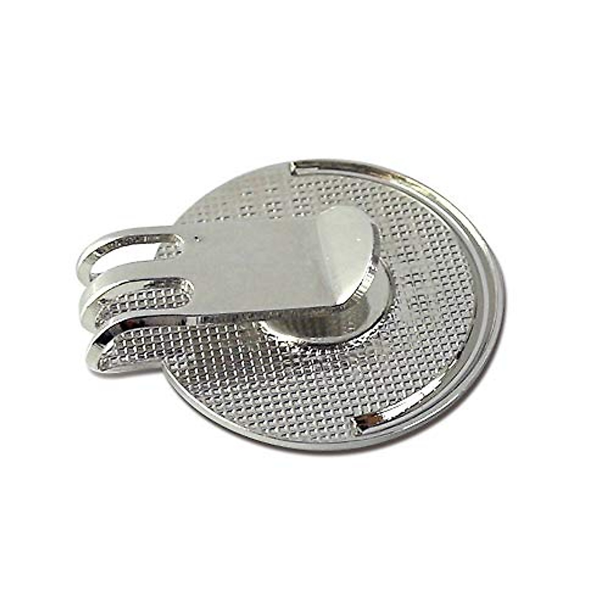 Myartte Golf Ball Marker Hat Clip Poker Chip 0.96 Inch Ball Markers Golf Gift for Men Women Golfer Assorted Pattern Stainless Iron 2 Hat Clip with 2 Golf Marker (Total 4 PCS)