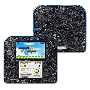 MightySkins Skin Compatible with Nintendo 2DS - Onyx Marble | Protective, Durable, and Unique Vinyl Decal wrap Cover | Easy to Apply, Remove, and Change Styles | Made in The USA