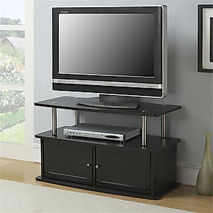 Convenience Concepts Designs2Go 40 inch TV Stand with 2 Storage Cabinets and Shelf, Espresso
