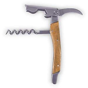 LEGACY - a Picnic Time brand Elan Deluxe Corkscrew In Bamboo Box, Stainless Steel Waiter-Style Corkscrew Opener Kit, Wooden Gift Box, (Bamboo)